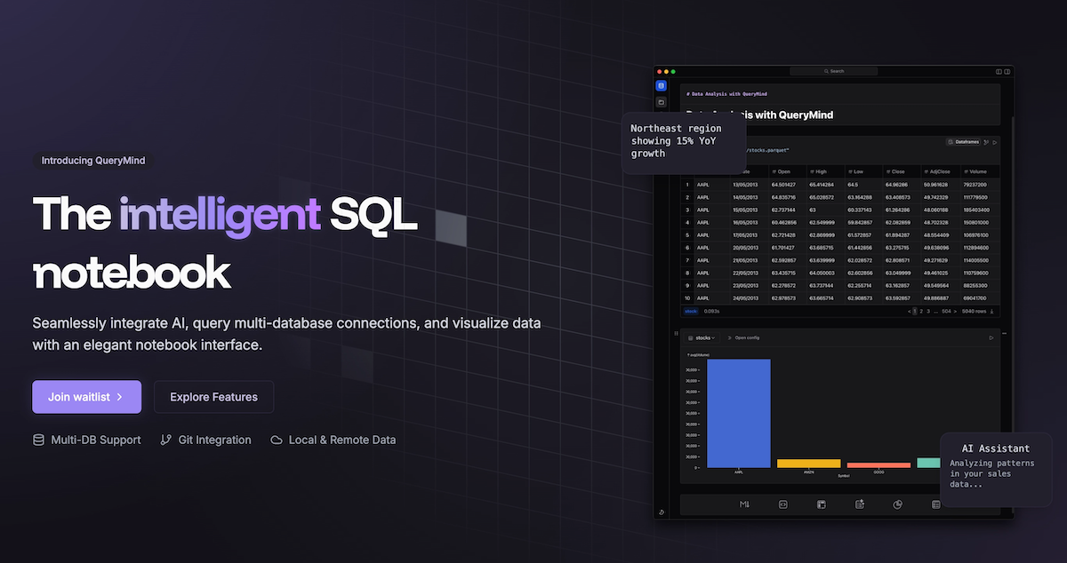 QueryMind - The Intelligent SQL Notebook